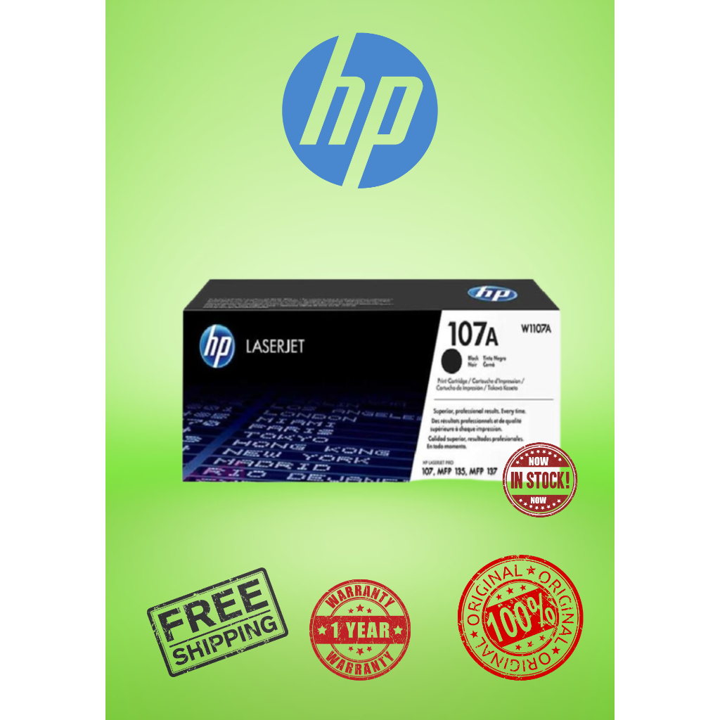 HP 107A / W1107 Original Black Original Laser Toner Cartridge | Shopee ...