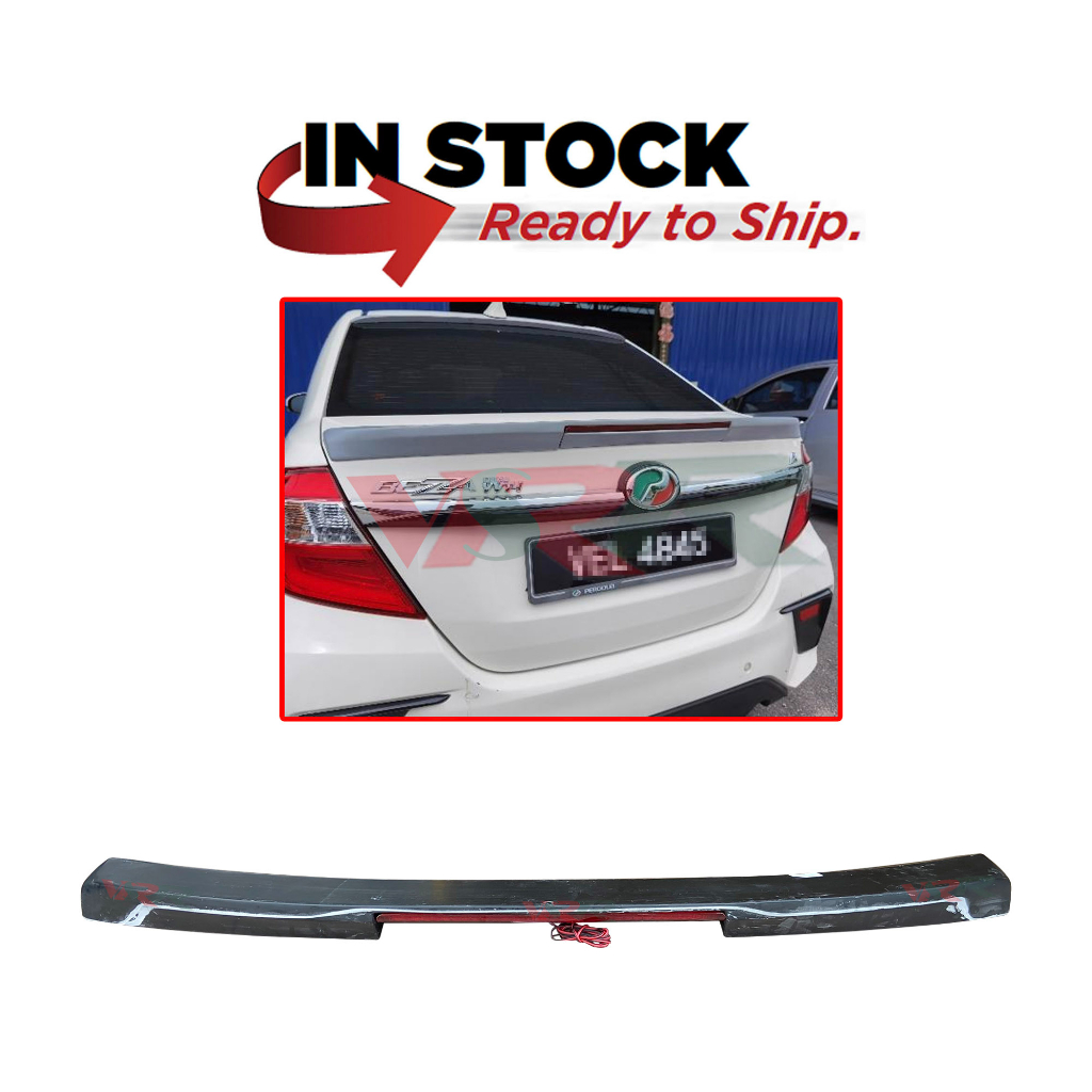 Perodua Bezza Rear Back Bonnet Bonet Trunk Boot Wing Spoiler With LED ...