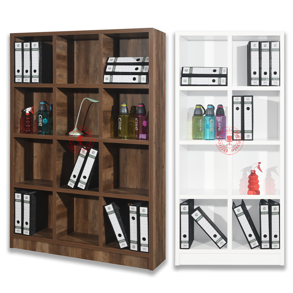 [30mm Thicker] 8/10/12/15/20 Compartment Bookshelf / File Cabinet ...