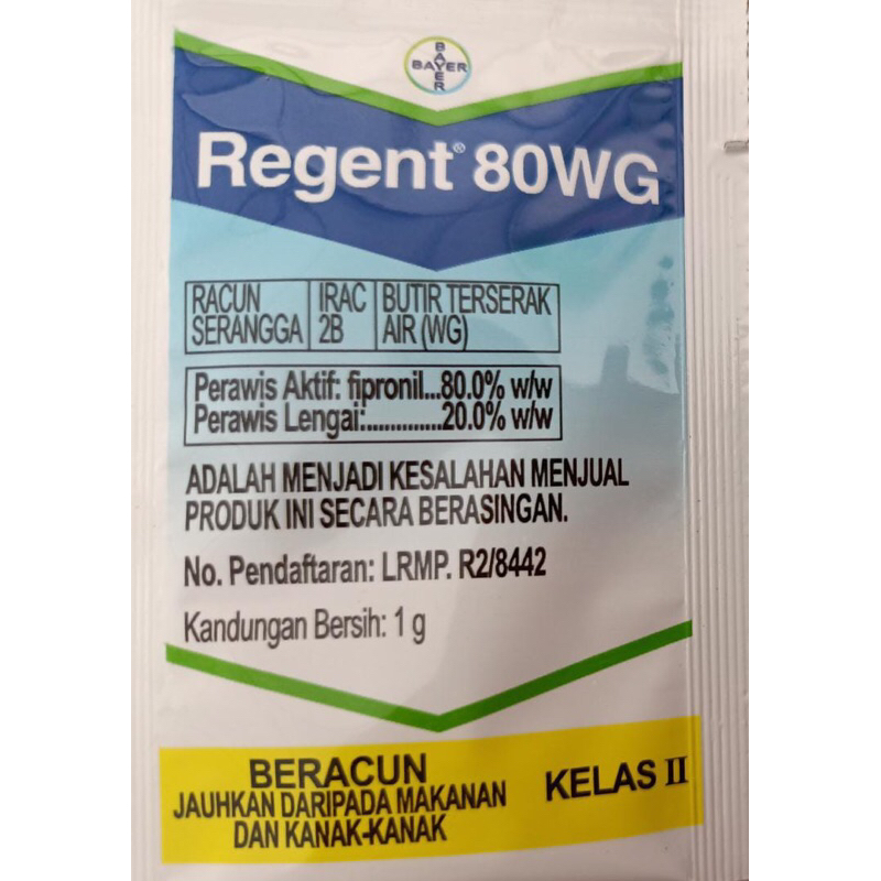 Regent 80WP/ Racun Anai2, Semut, Ulat Batang, Pianggang, Lipas | Shopee ...