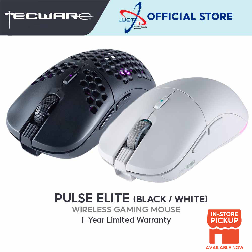 TECWARE PULSE ELITE Wireless Gaming Mouse (Black / White) | Shopee Malaysia