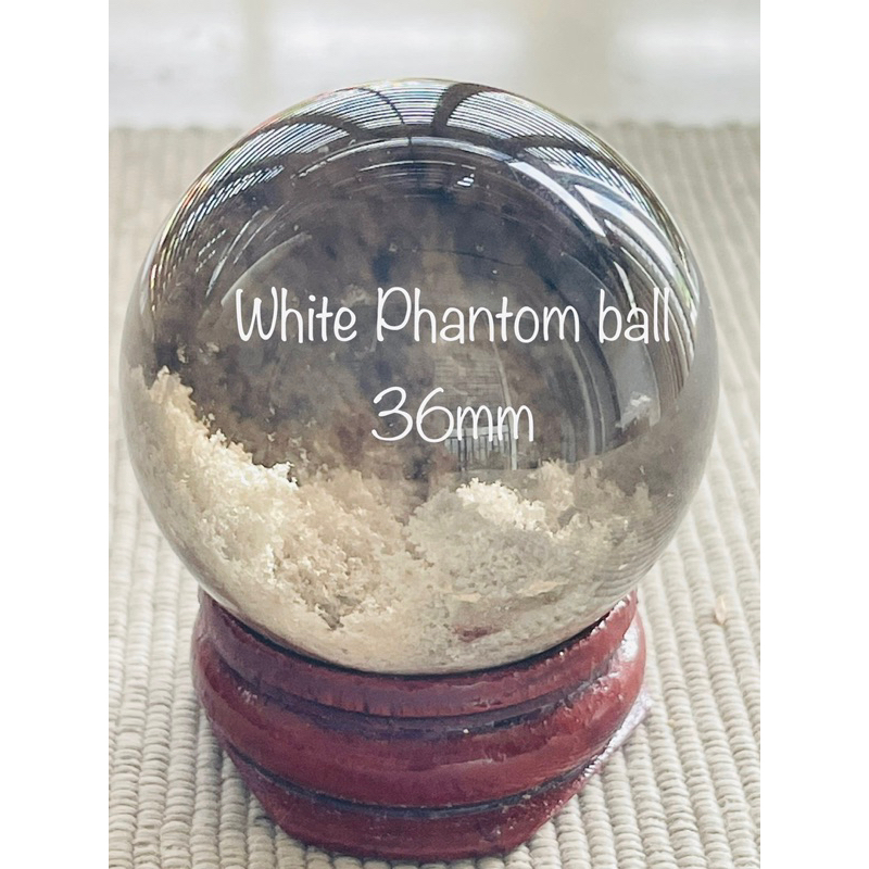 💯% Natural White Phantom crystal ball 36mm (3.6cm) | Shopee Malaysia