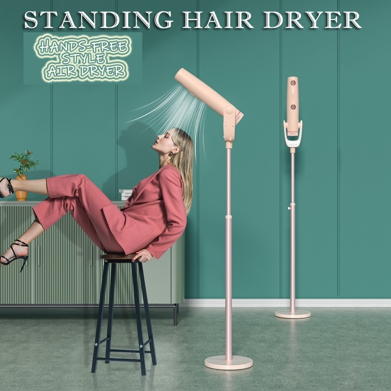 【READY STOCK】 Adjustable Handless Standing Hair Dryer Vertical Free ...