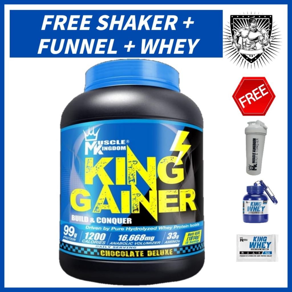 MK Muscle Kingdom King Gainer 1814g (Free Shaker + Key Chain + Whey ...