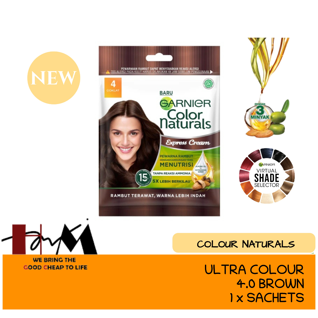 Garnier Color Naturals Ultra Color Hair Dye Colour 20/30g [HALAL ...