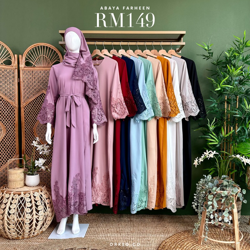 ABAYA FARHEEN BY BUTIK ORKED.CO | Shopee Malaysia