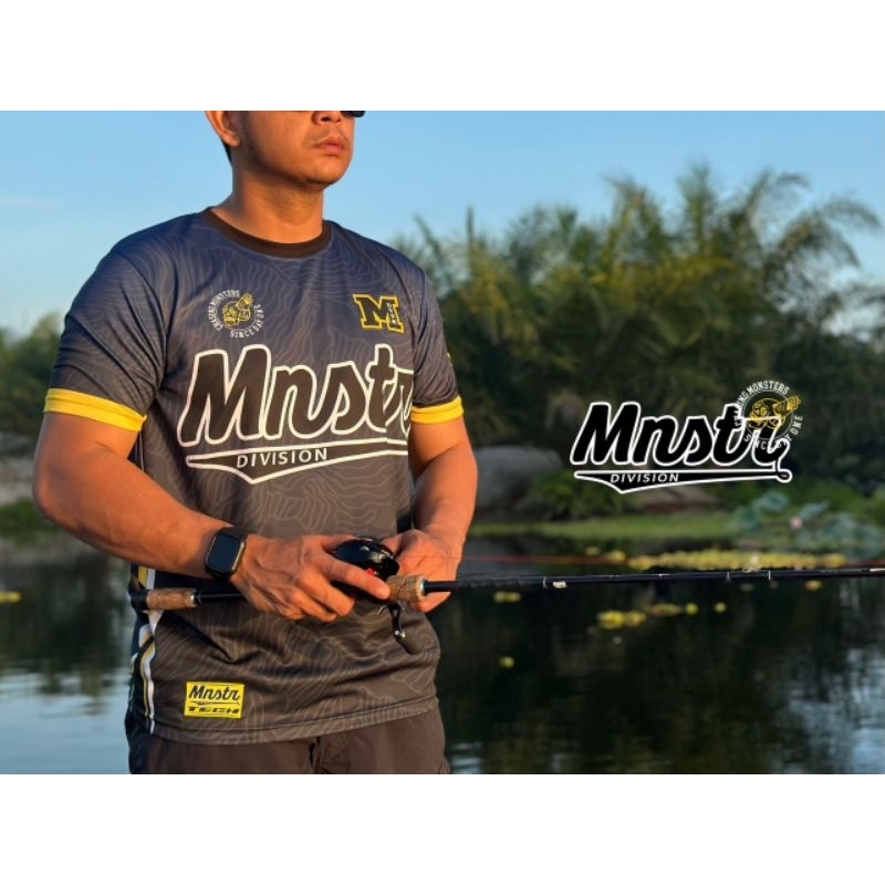 MNSTR DIVISION SINCE DAY ONE - Short Sleeve Jersey FISHING JERSEY ...
