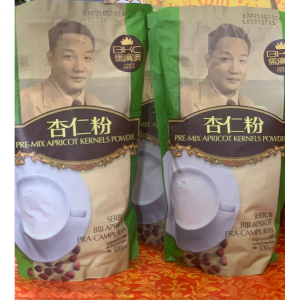 BKC Pre-mix Apricot Kernels Powder (Almond Powder) 马广济杏仁粉 500gm ...