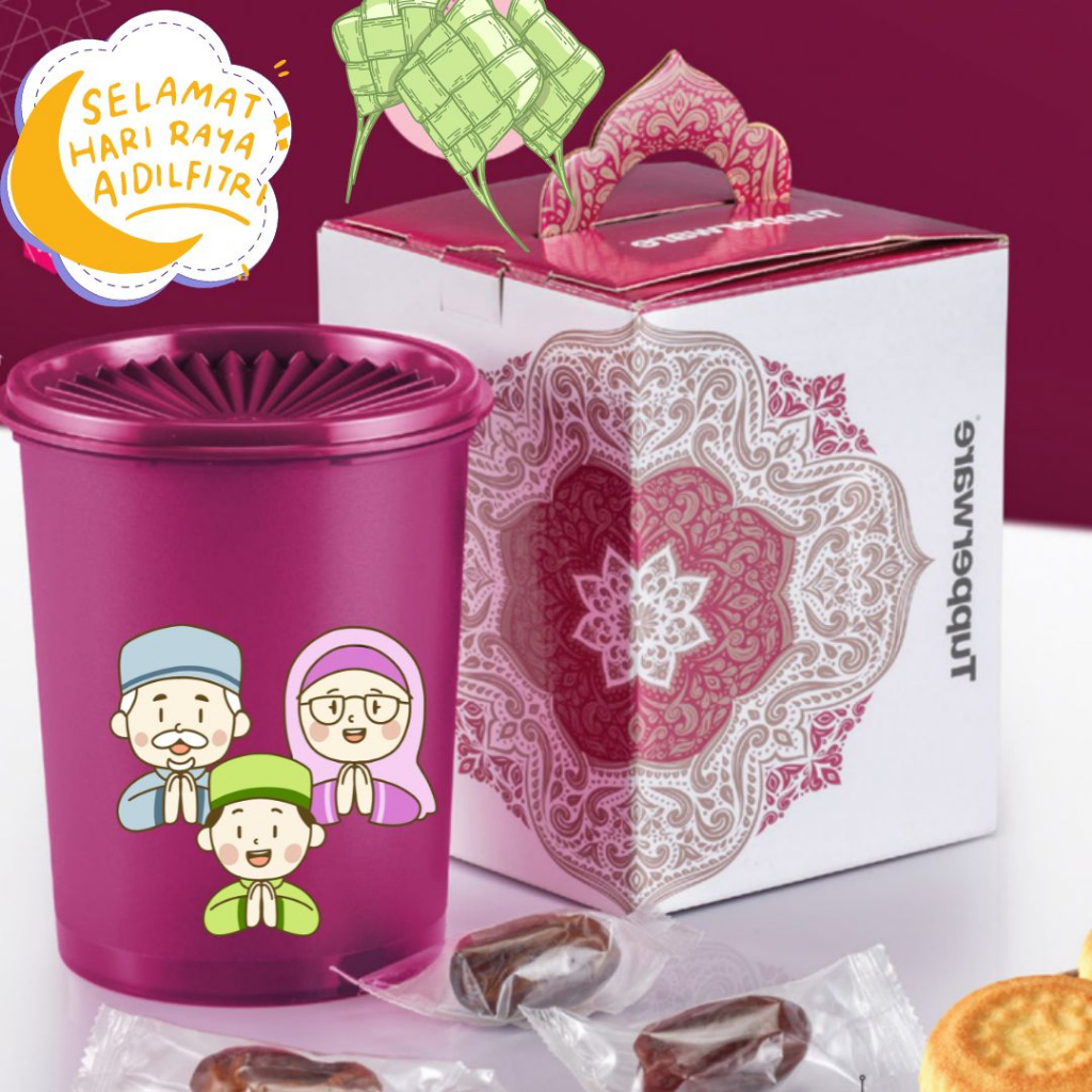 🎁 Hadiah Tupperware🎁DiYWish card 🎁REKA WISH KURMA GIFT SET BERKAS RAYA ...
