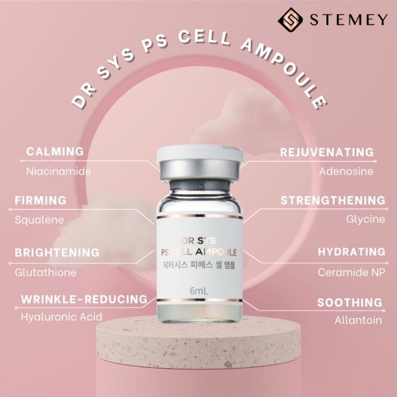 [ KL READY STOCK ] Stemey Dr.SYS PS Cell Ampoule Stemey Stem Cell Ampoule 人参植物幹細胞 (6ML) Korea ...