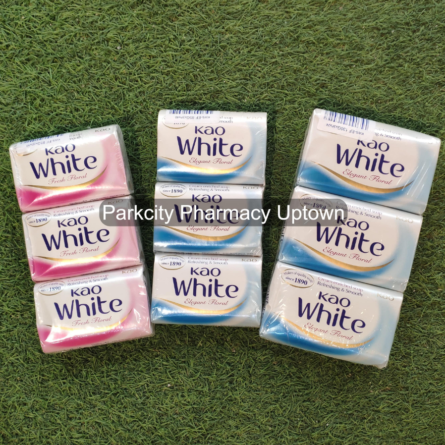 Kao White Soap Fresh Floral 130g x 3 (Pink) 5013 / 85g x 3 (Pink) 4016 ...