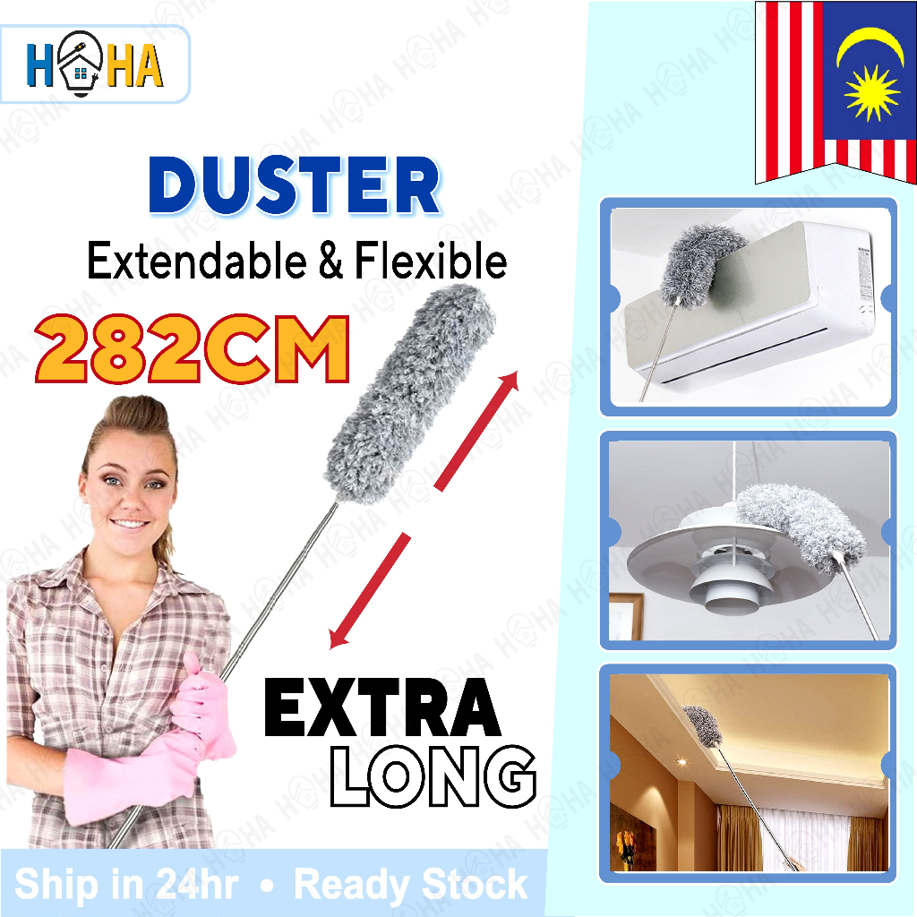 280cm XL Duster Extendable Bendable Microfiber Ceiling Fan Cupboard ...