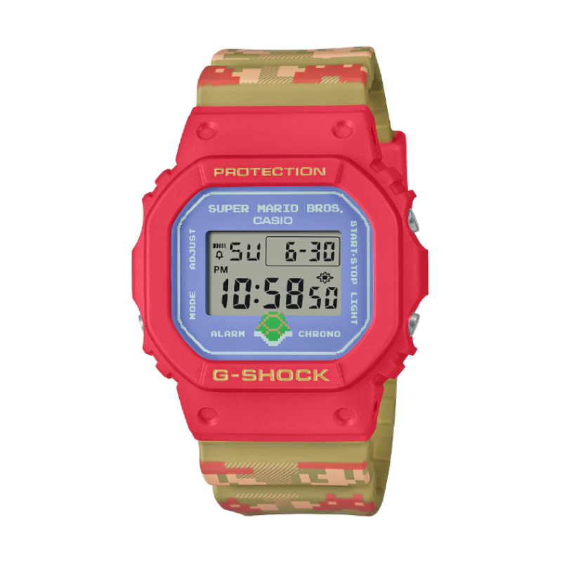 Casio G-Shock DW-5600 Lineup SUPER MARIO BROS Themed Multicolor Resin ...