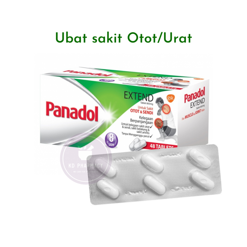 GSK Panadol Extend 6 tablets / 12 tablets MUSCLE & JOINT PAIN SAKIT ...