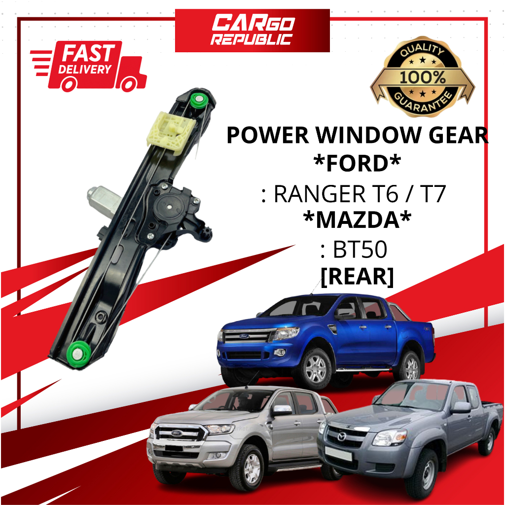 Ford Ranger T6 / T7 , Mazda BT50 Power Window Gear With Motor Rear ...