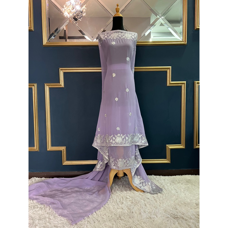 REEN SAREE TAJ MAHAL SILVER Saree viral Wedding Saree Designer Saree ...