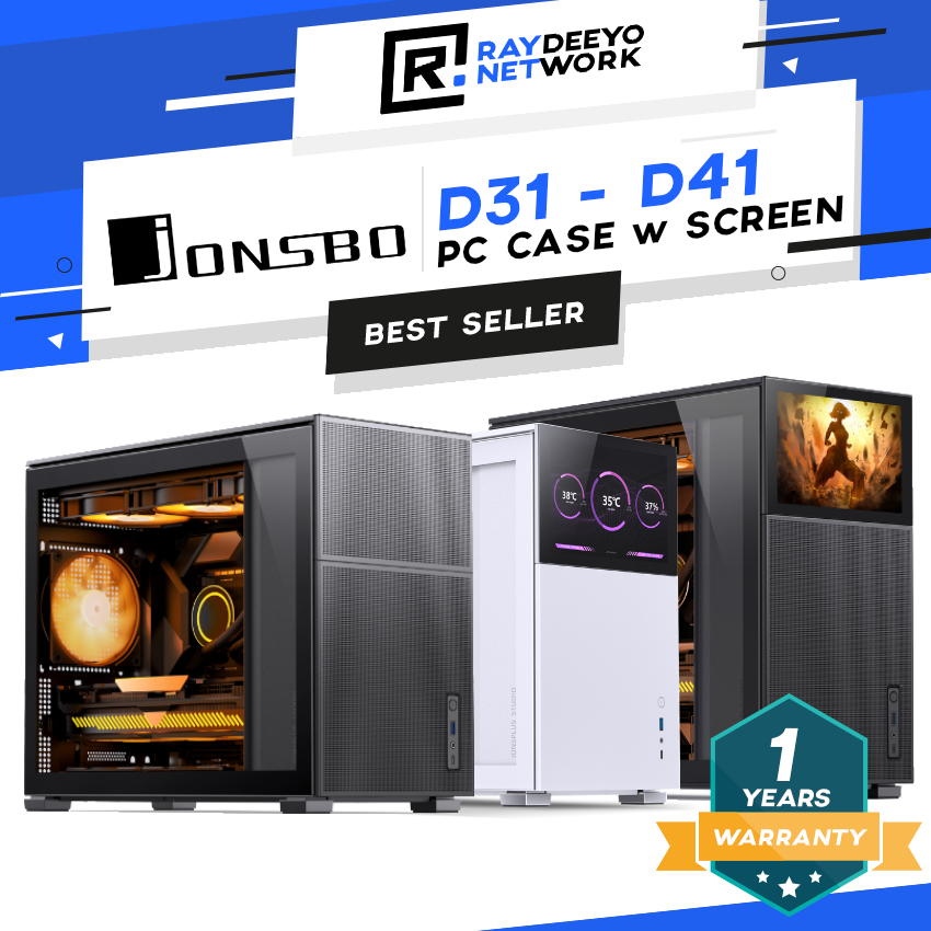 Jonsbo D31 / D41 MATX / ATX Pc Case Chassis [Built-in 8" Screen/Compact Design] | Shopee Malaysia