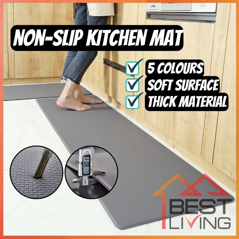 Kitchen Mat Oil Proof Floor Mat Kitchen Anti Skid Anti Slip Kitchen Mat ...