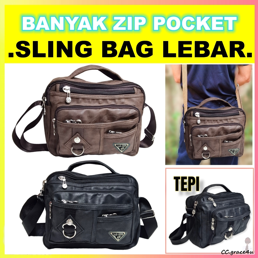 SEAZONN * SLING BAG*CROSSBODY MESSENGER BAG*BIG SAIZ XXL*BEG GADAI TEPI ...