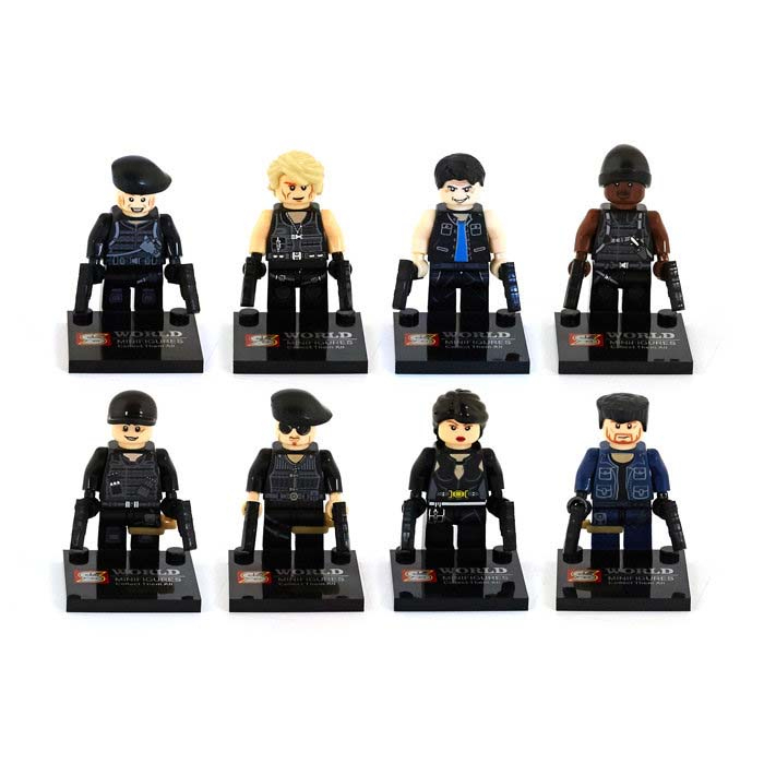 SY260 The Expendables Mini Figure Set (8pcs) | Shopee Malaysia
