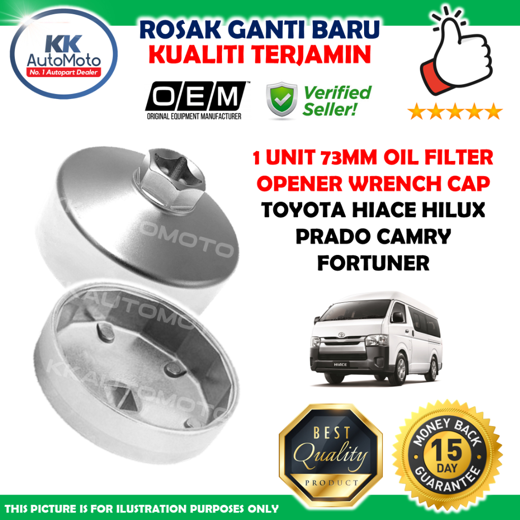 73mm Oil Filter Cap Opener Pembuka Penapis Minyak Model YZZD2 Toyota ...