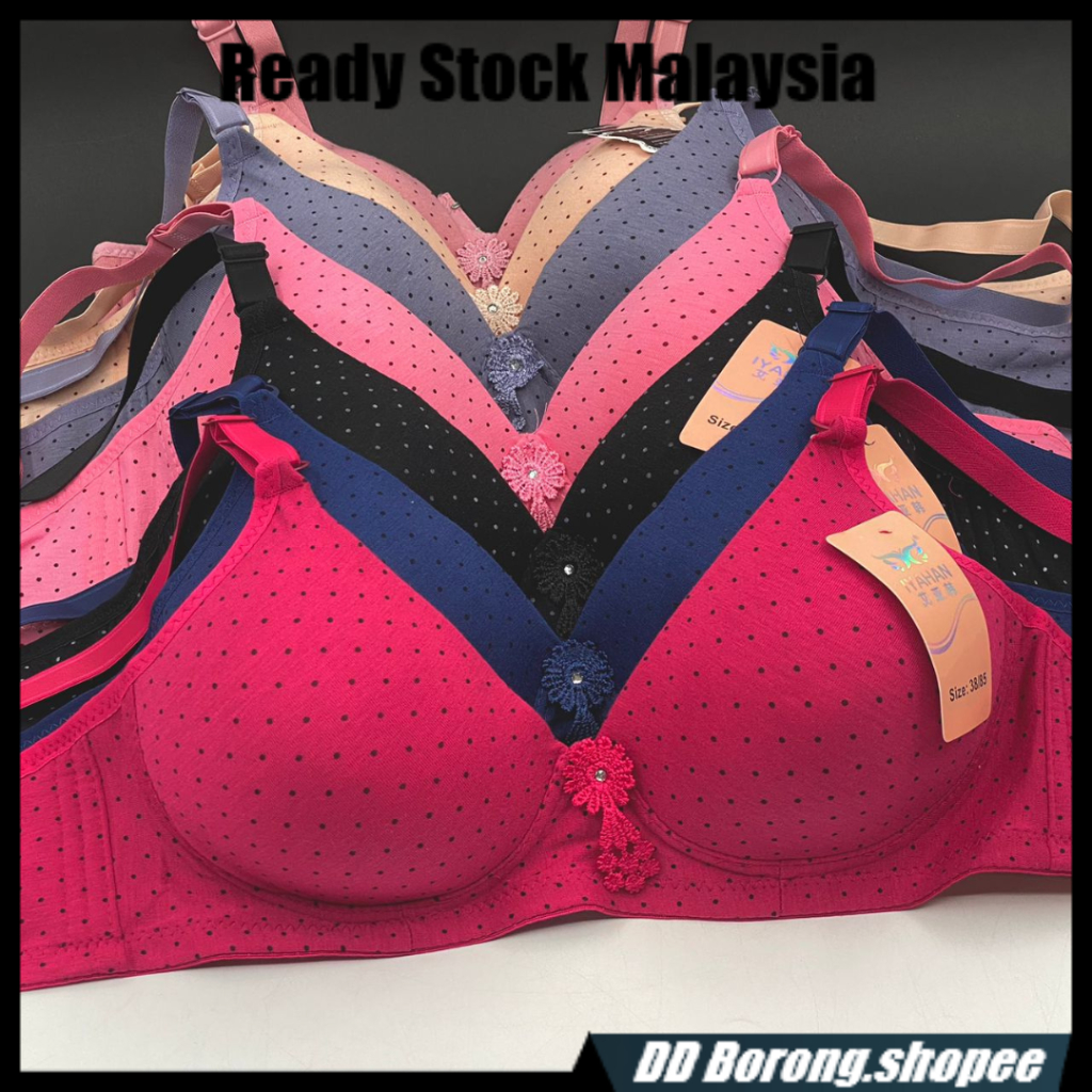 Women Bra Full Cup Wireless Bra 34-42BC Baju Dalam Wanita Bra Span ...