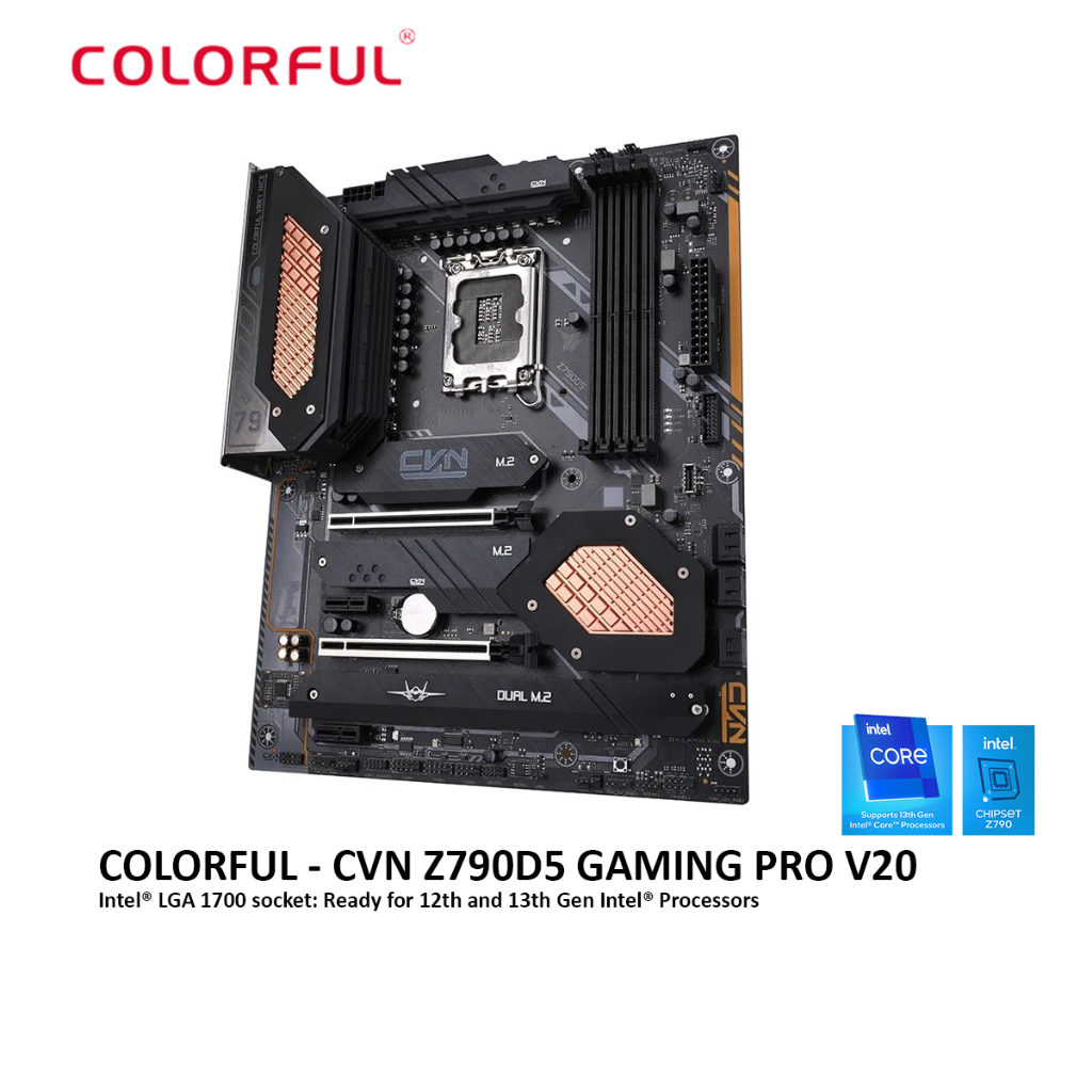 COLORFUL CVN Z790D5 GAMING PRO V20 LGA1700 GAMING Mainboard | Shopee ...