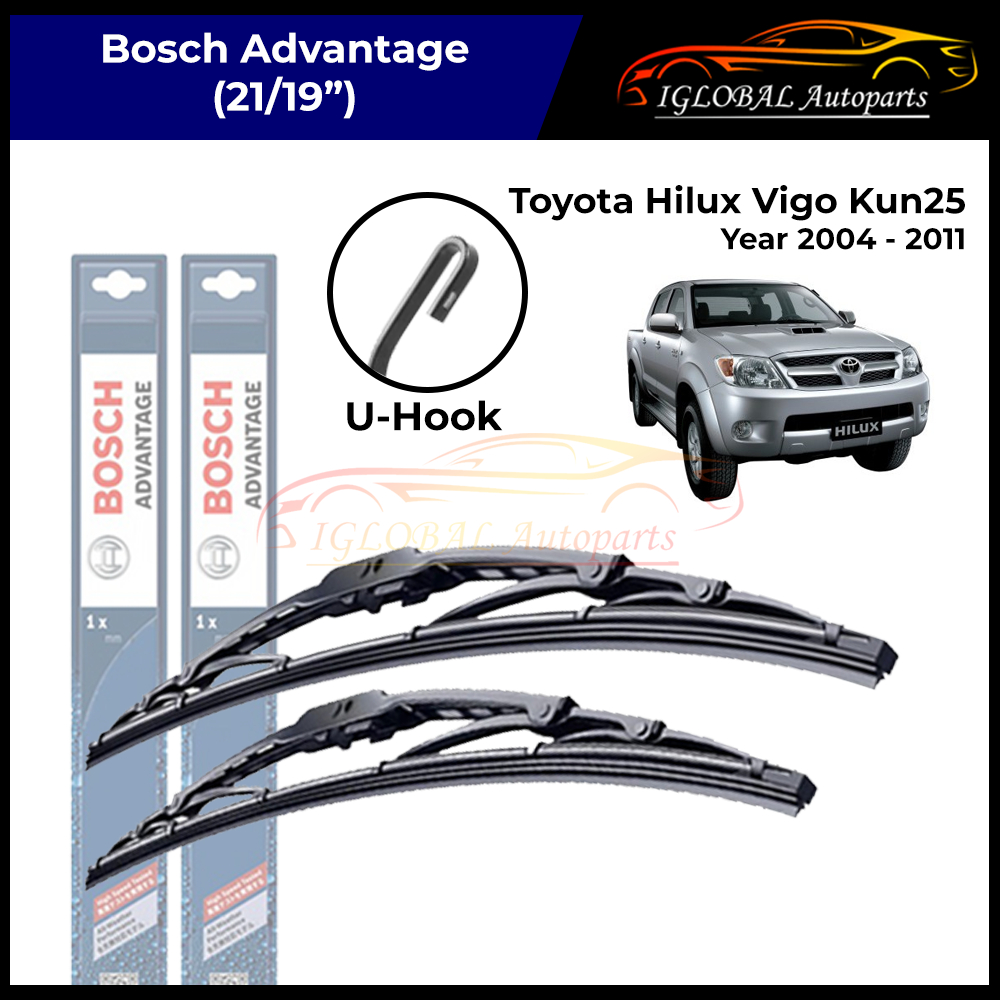 Toyota Hilux VIGO KUN25 Year 2004-2011 Bosch Advantage Windshield Wiper ...