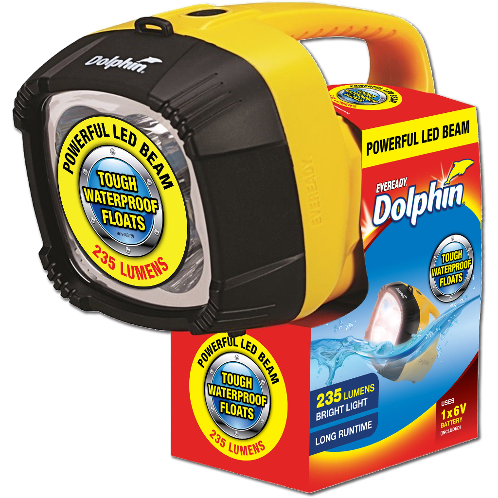 EVEREADY DOLPHIN LED TORCH LIGHT RANGE (Waterproof Floats) | Shopee ...