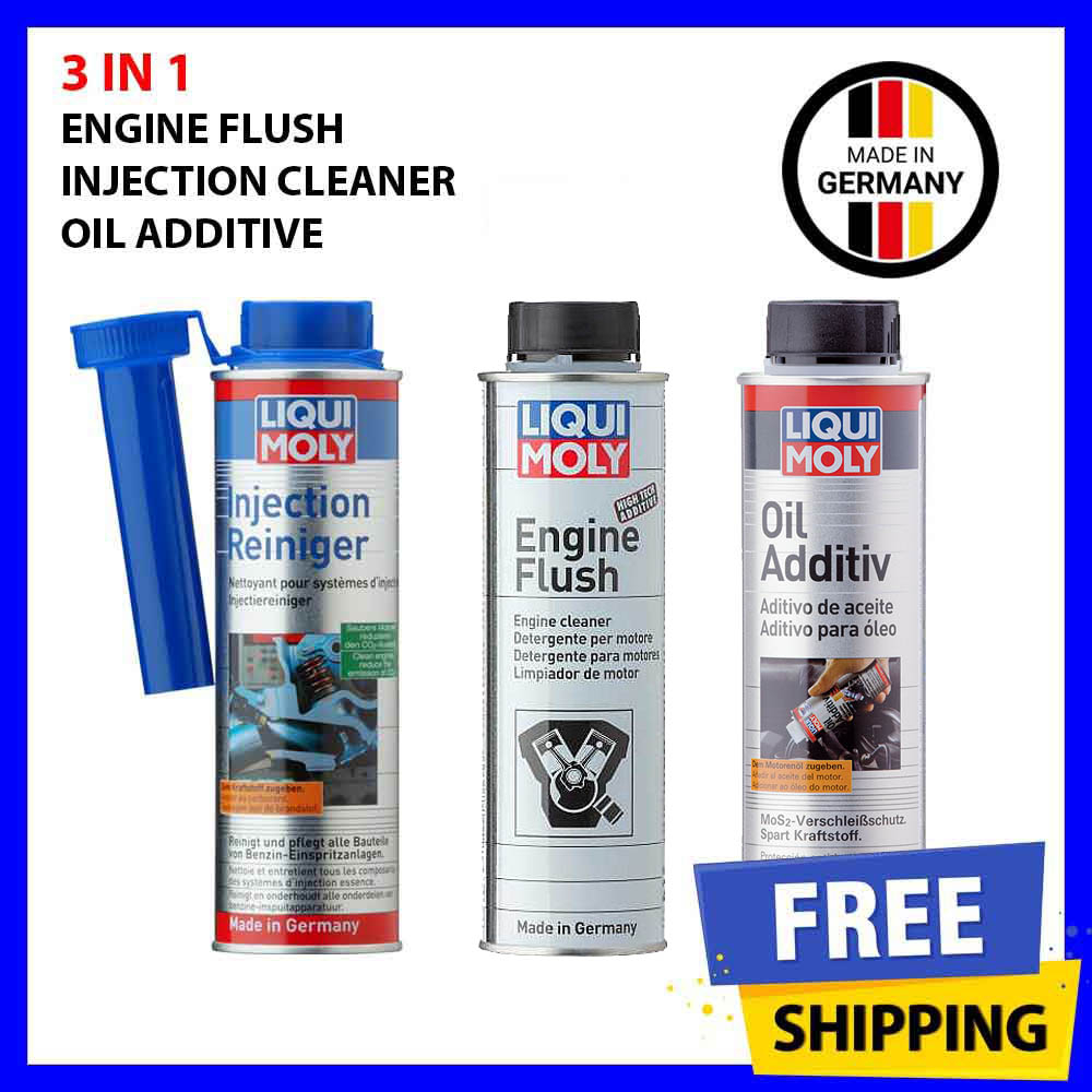 Liqui Moly ENGINE FLUSH (2678) + OIL ADDITIVE + INJECTION CLEANER (3 IN 1) | Shopee Malaysia