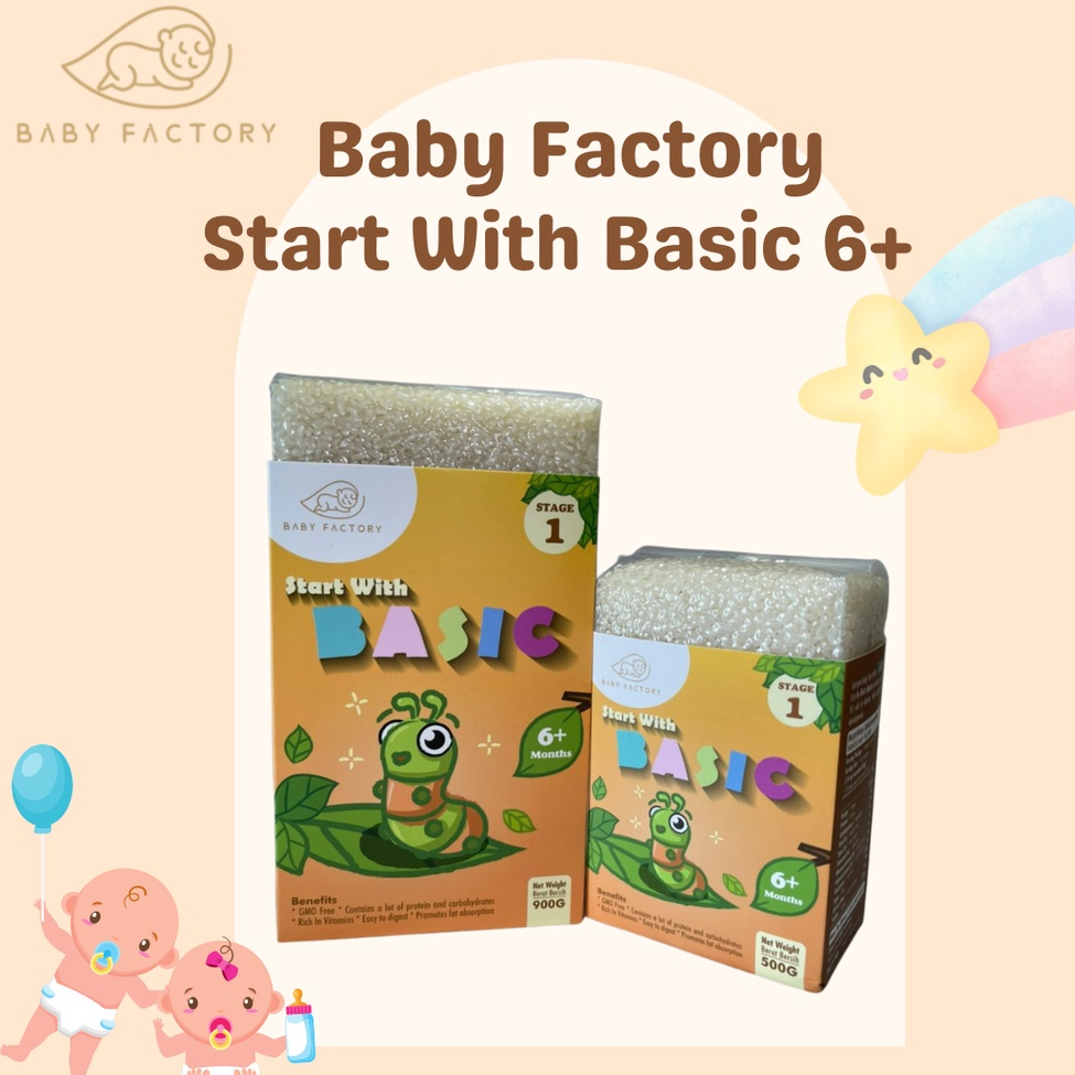 Baby Factory Baby Rice Organic Grains (500g/900g) 6m+/8m+/10m+ Beras ...