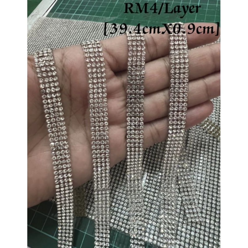 DIAMONDS STRIP / DIAMOND IRON ON / MANIK BAJU / | Shopee Malaysia