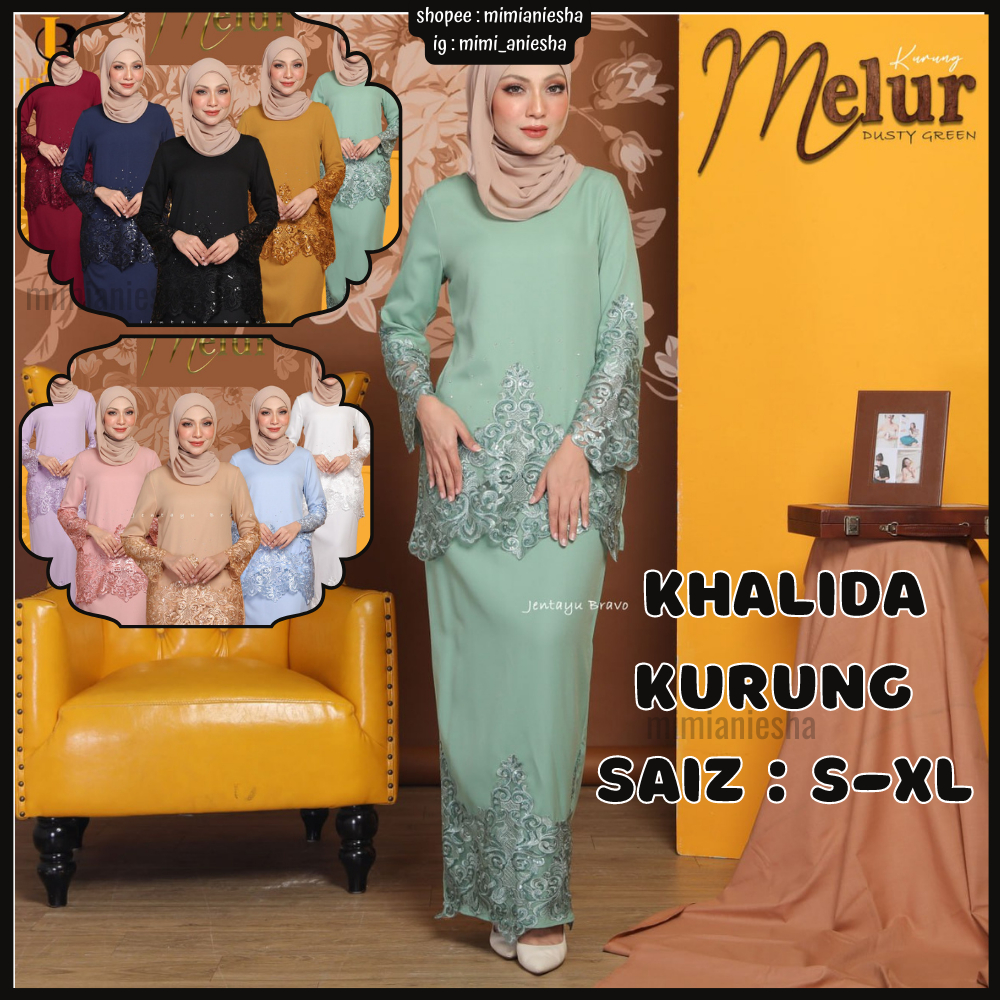 Baju Raya 2023 Melur Mini Kurung Moden Kurang Kedah Baju Lace Baju ...