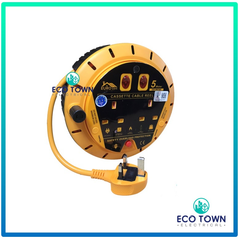 2 Gang Extension Wire Box / Cable Reel (5M /10M) | Shopee Malaysia