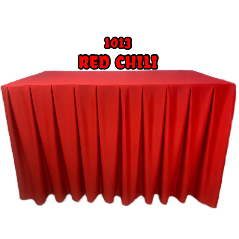 RED / MAROON Cover Banquet Table / Cover Table / Alas Meja / Sarung ...