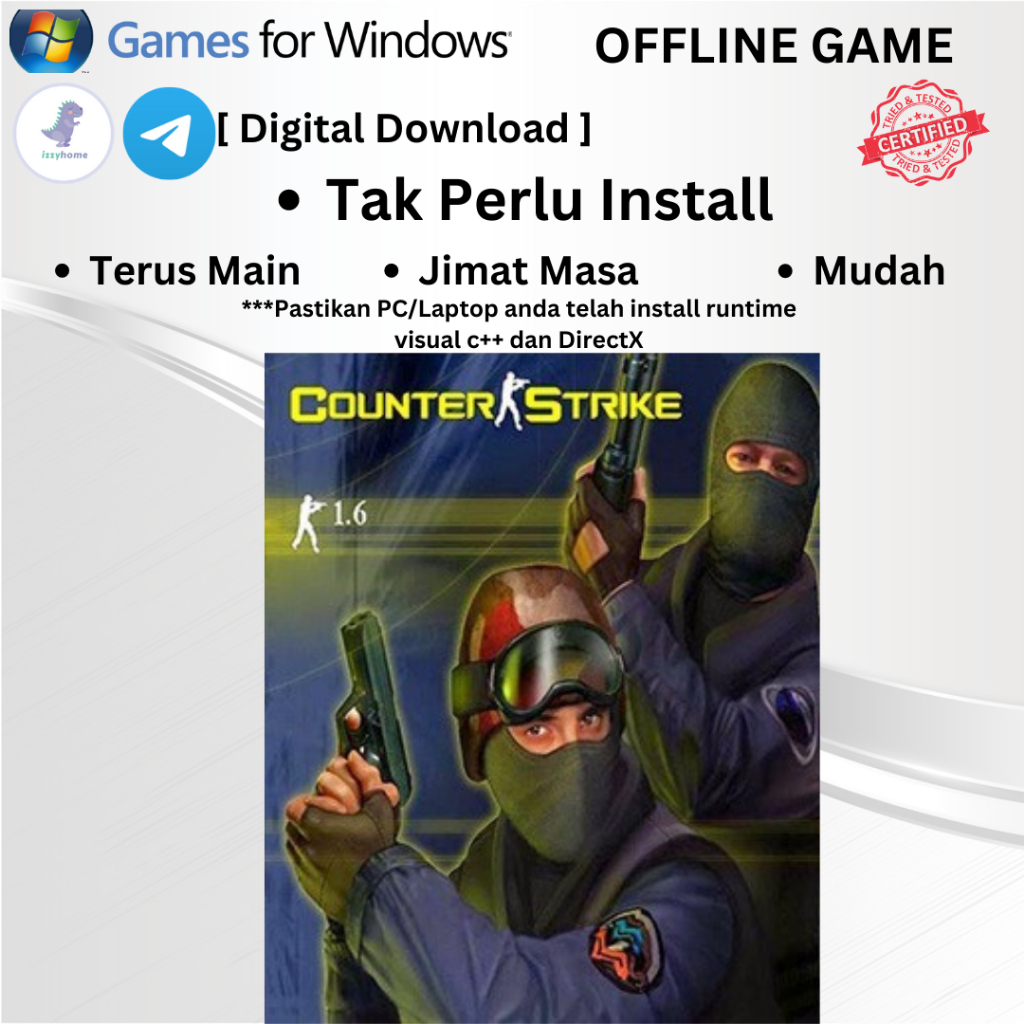 [PC Offline Game Portable]Counter Strike 1.60[Digital Download ...