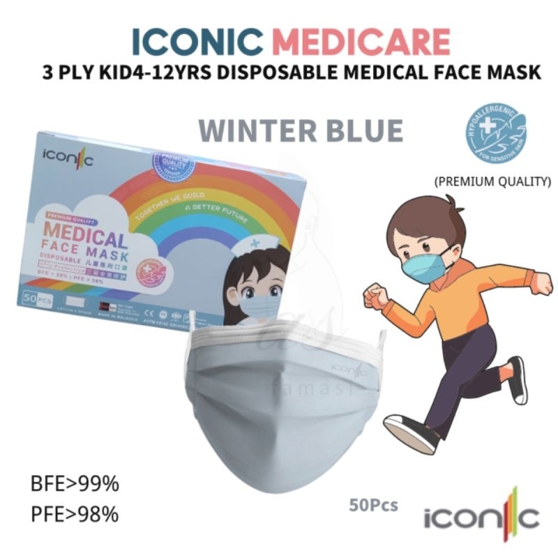 ICONIC MEDICAL PREMIUM QUALITY SPECIAL EDITION 3PLY CUTE DISPOSABLE ...