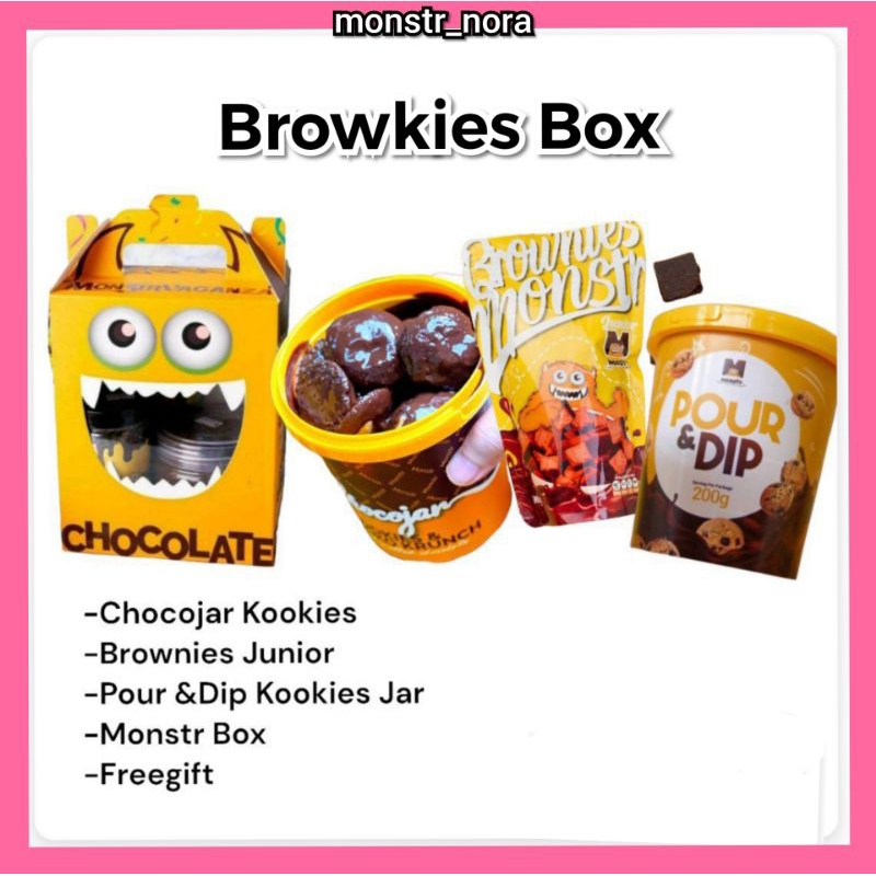 Gift box, Freegift Happy Monstr Box + Kookies, Brownies, Pour Dip ...