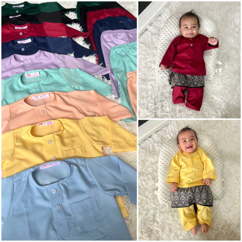 Baju raya baby boy baju raya budak baju melayu baby baju melayu budak ...