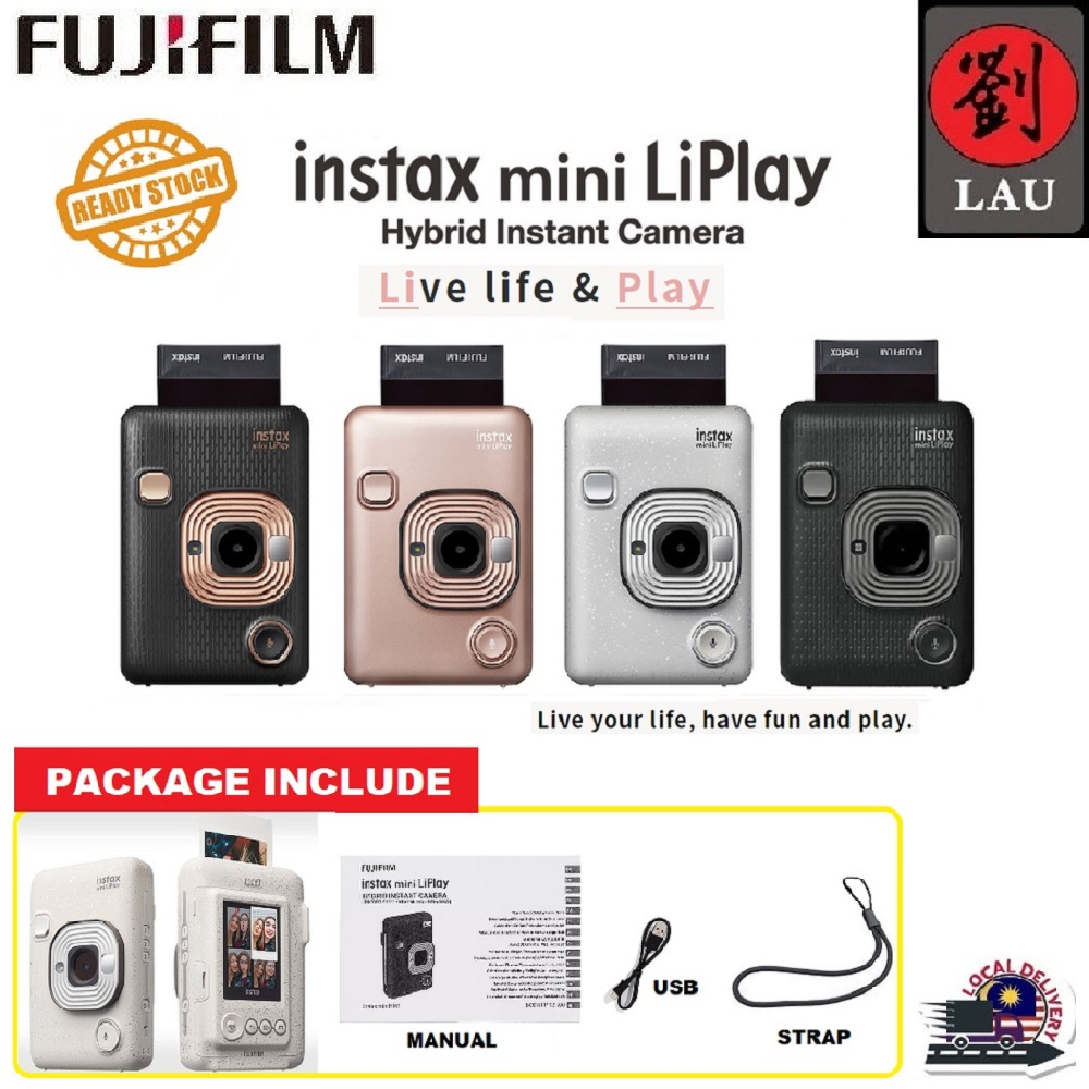 (Ready Stock)Fujifilm Instax Mini LiPlay Hybrid Instant Camera ...