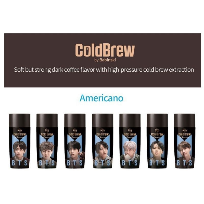 BTS COLD BREW HOT BREW HY DRINK COFFEE ONLY BOTTLe | Shopee Malaysia