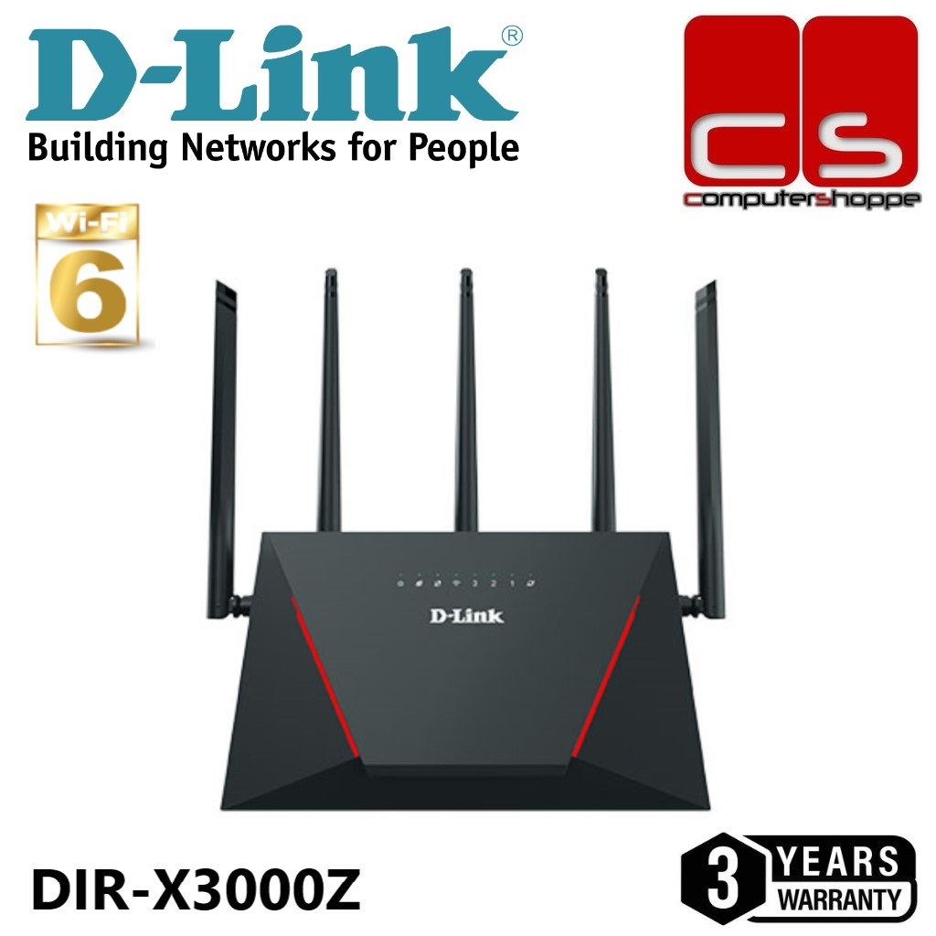 D-Link DIR-X3000Z AX3000 WiFi 6 Mesh Gigabit Wireless Router | Shopee ...