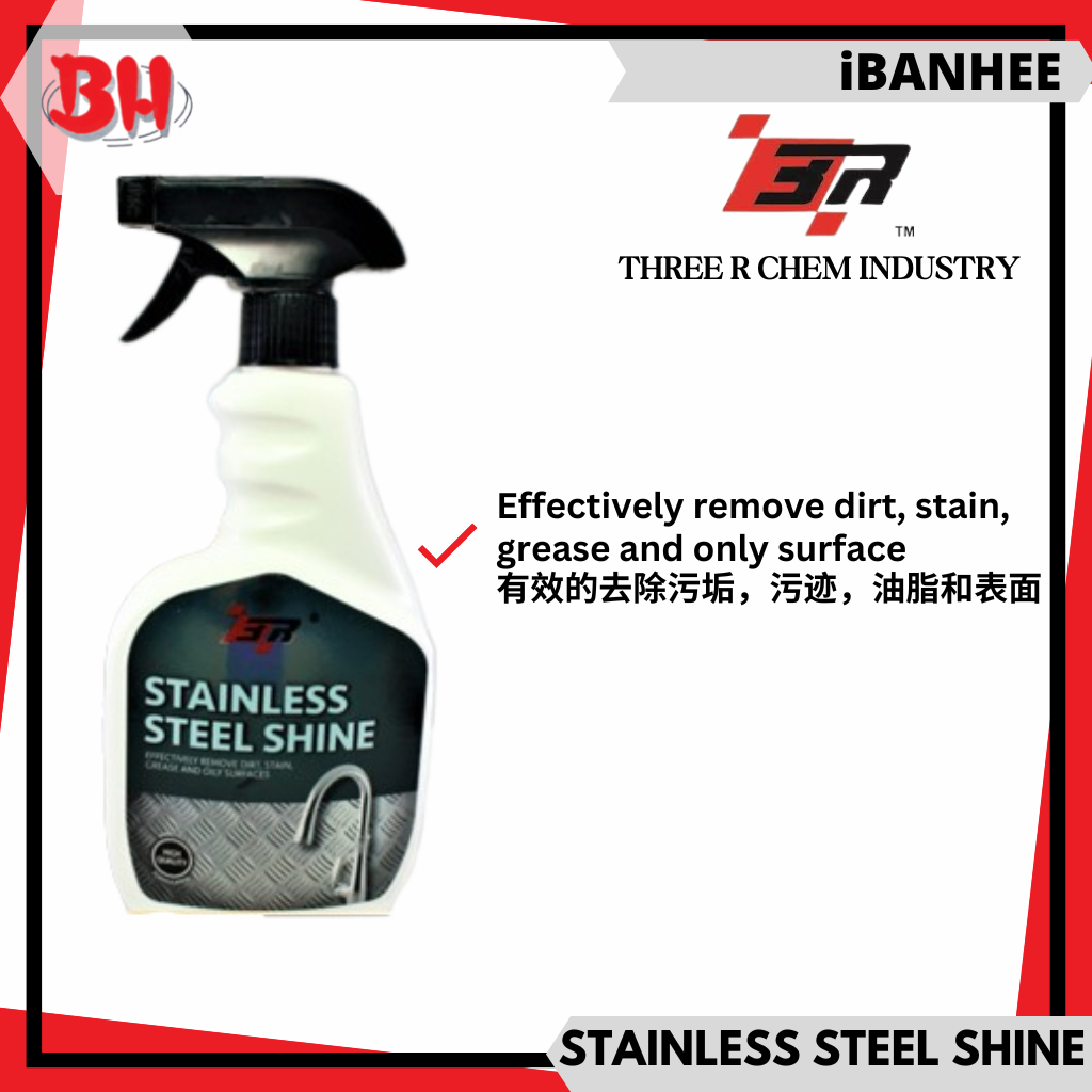 [iBANHEE] 3R STAINLESS STEEL SHINE 500ML | Shopee Malaysia