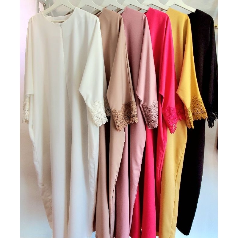 NEW DESIGN RAYA Jubah Lace baju raya baju umrah | Shopee Malaysia