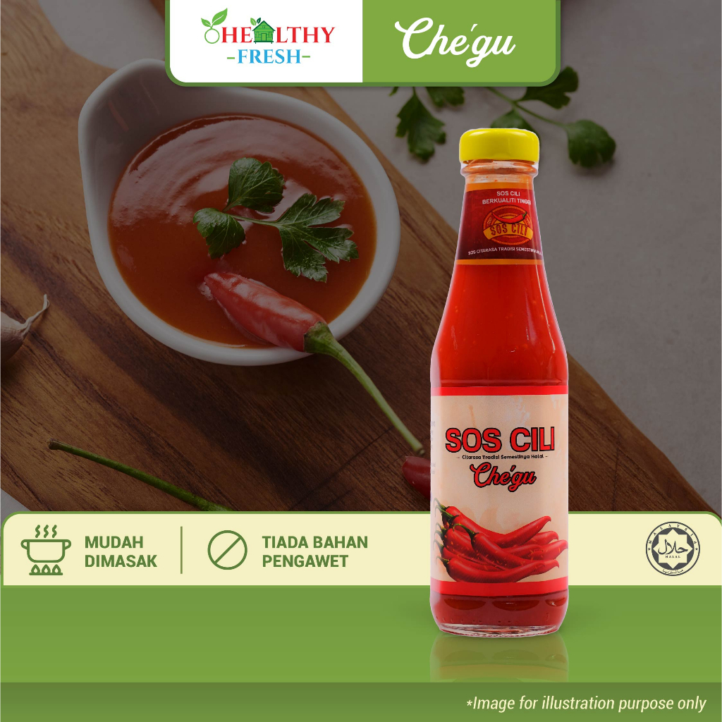 Sos Cili Botol Sos Pencicah Halal Sedap Serbaguna Penambah Perisa ...