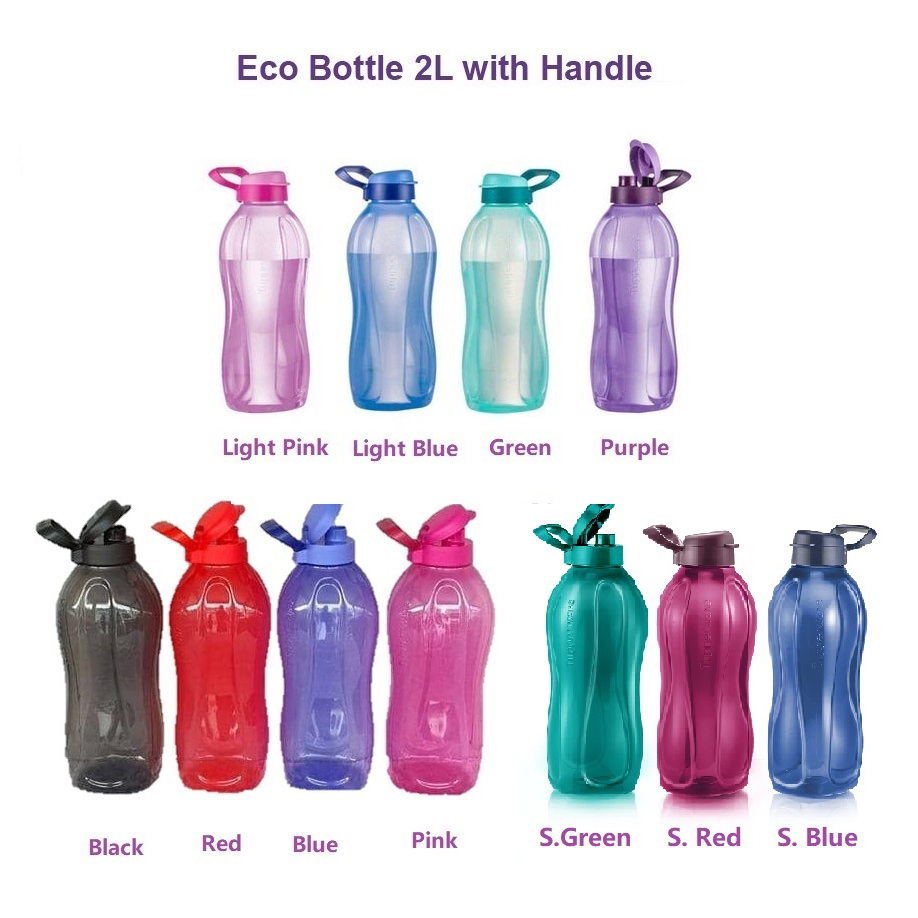 Tupperware Giant Eco Bottle 2L with Handle/ Bottle Strap/ Brush ...
