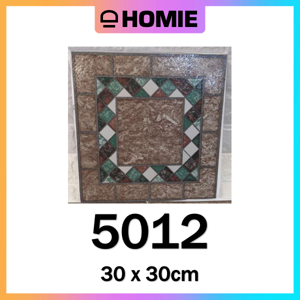 [54PCS PER BOX] Vinyl Flooring Floor Sticker Vinyl Jubin Lantai Mozek ...