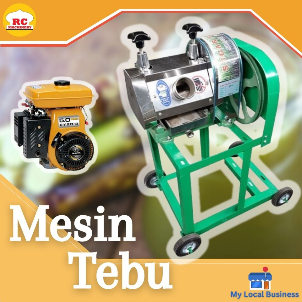 Mesin Tebu Dengan Enjin Robin 5 HP I Normal Roller [PRE-ORDER] | Shopee ...