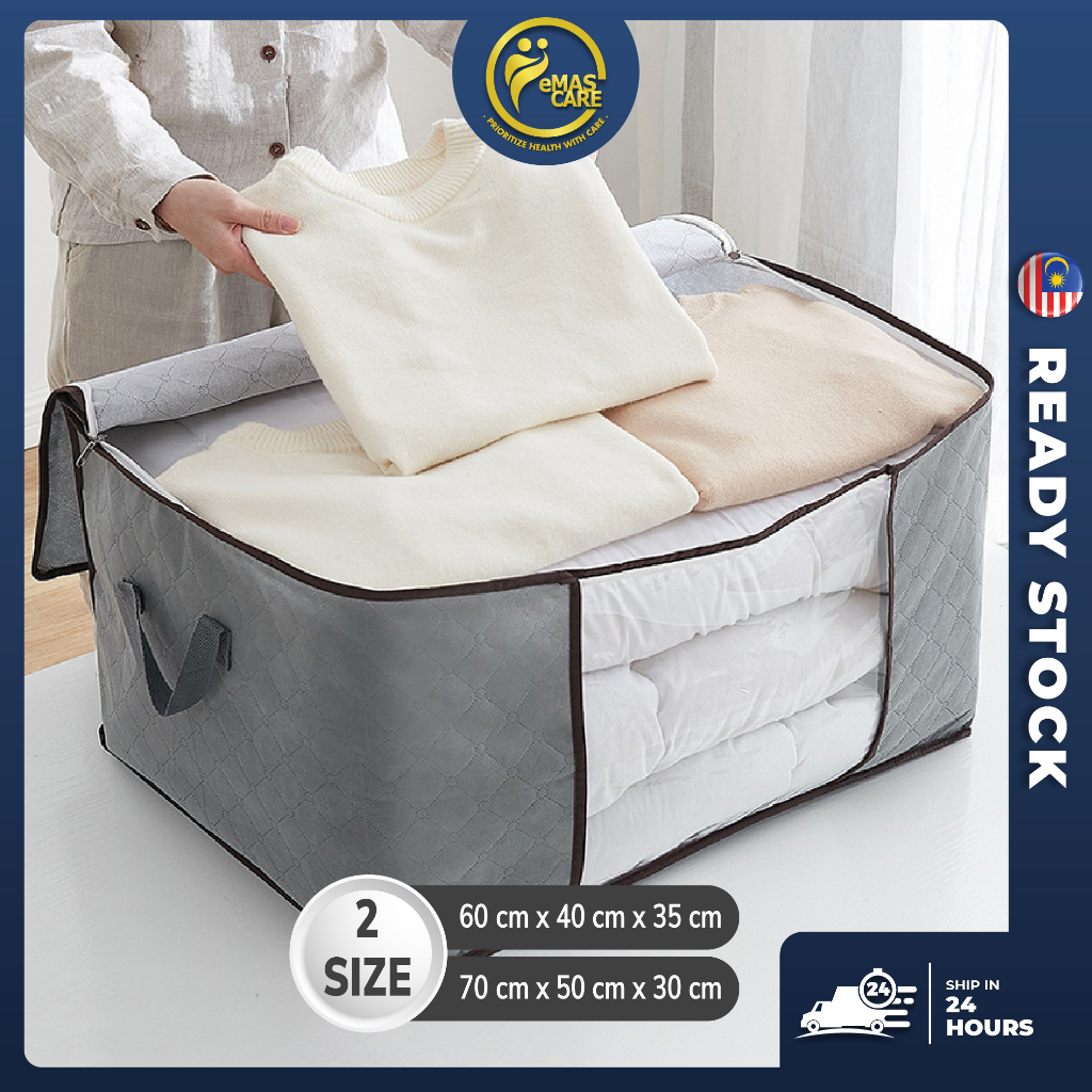 Foldable storage box non-woven waterproof clothes storage organizer box ...
