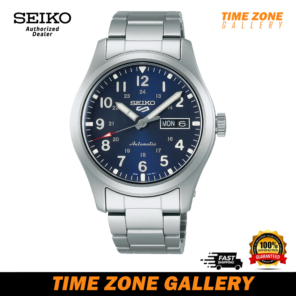 Seiko 5 Sports Superman Automatic 100M Blue Dial Hardlex Crystal Glass ...
